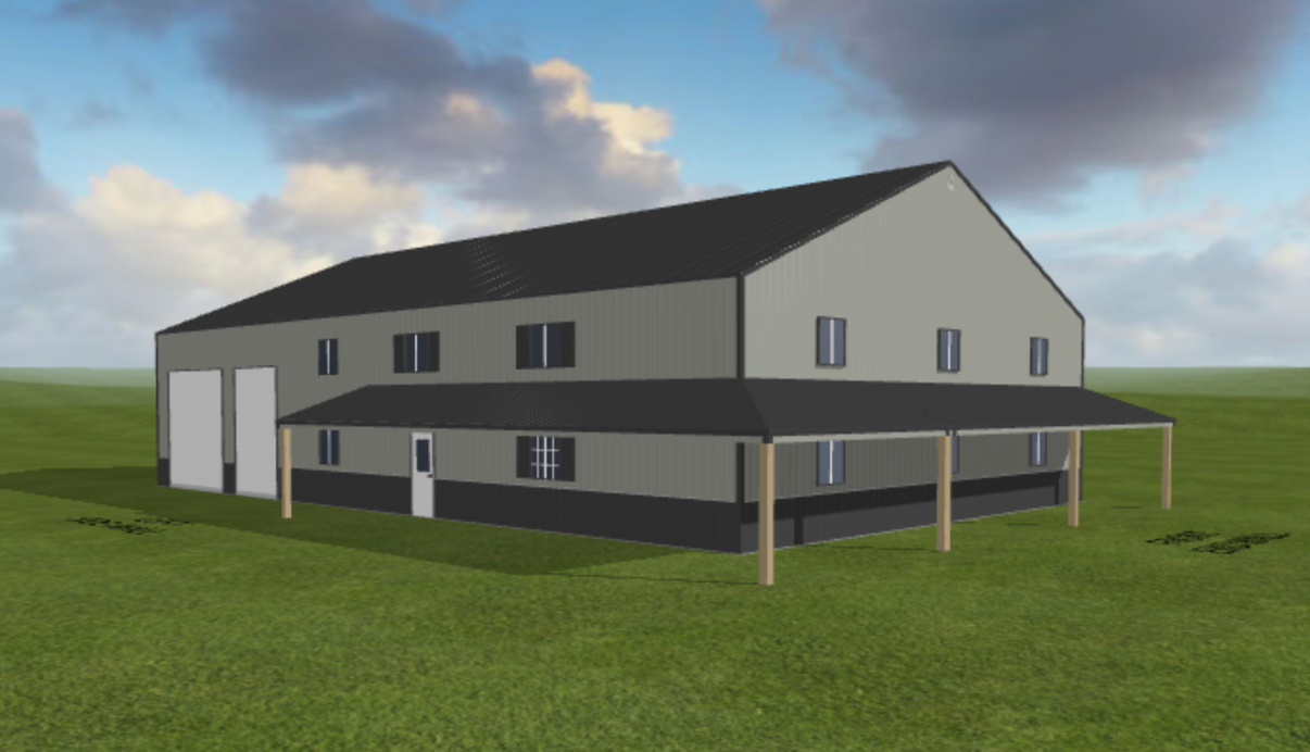 40'x70' Barndominium shell – Mayberry Built